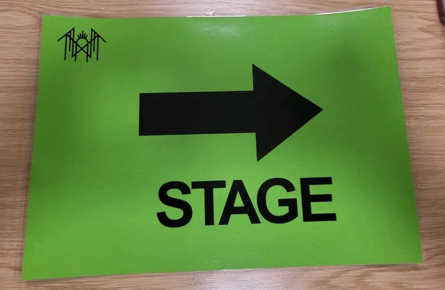 SLEEP TOKEN BACKSTAGE Laminate Door Sign Stage Pointer London 2024 £80. ...