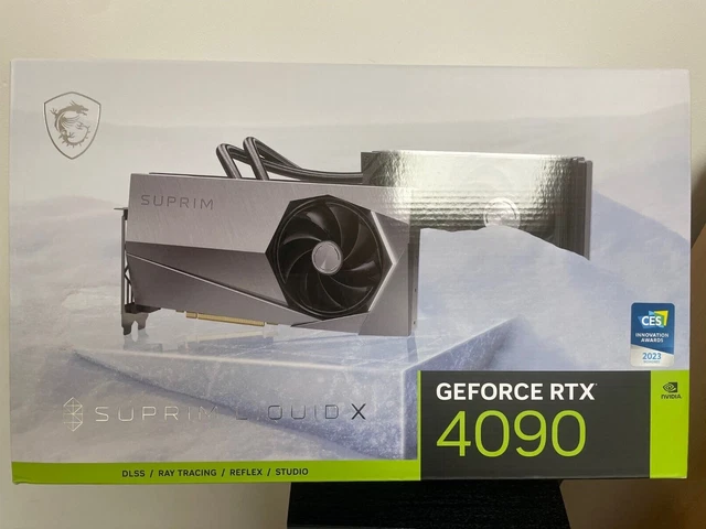 MSI GEFORCE RTX 4090 SUPRIM LIQUID X 24GB Graphics Card Box ** NO ...
