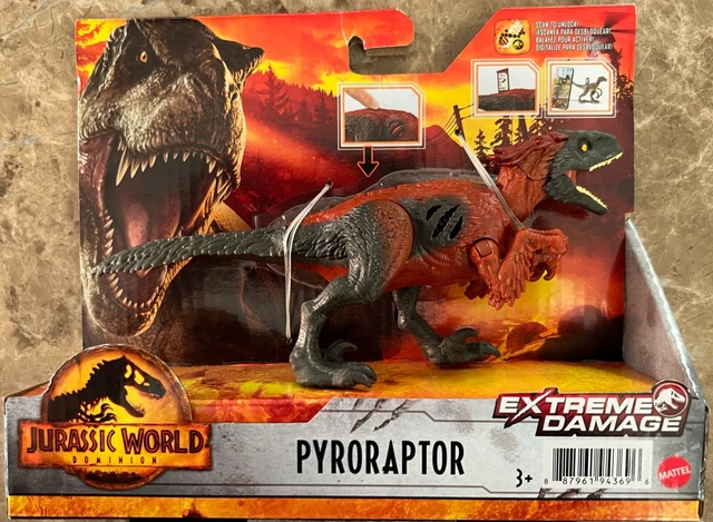 FIGURINE ARTICULÉE JURASSIC World Dominion Extreme Damage PYRORAPTOR ...