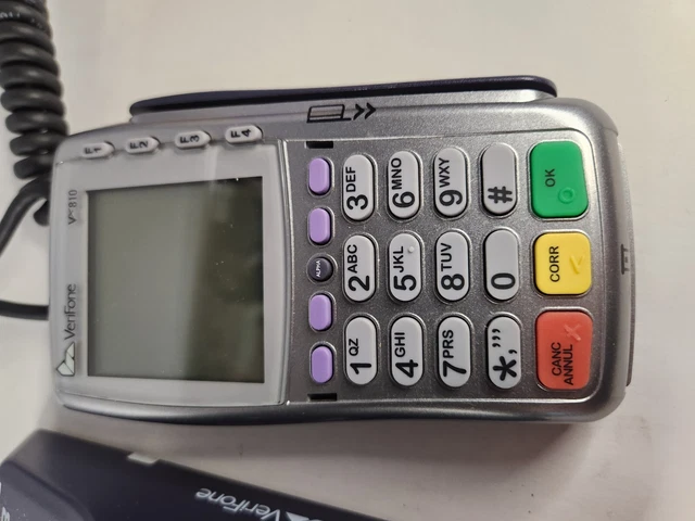 VERIFONE VX810 TERMINAL Credit/Debit Machine Work With A/C Adapter $60. ...