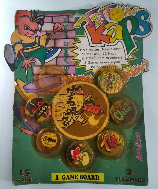 SLAMOPOLIS TNT KAPS Pogs Game Pak Slammers Rare VHTF Early Set Made in ...