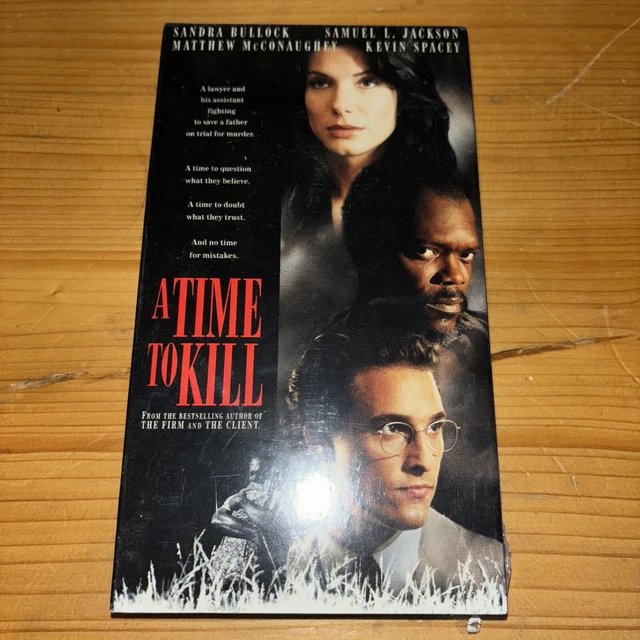 A TIME TO Kill (VHS, 1996) Sandra Bullock Samuel Jackson McConaughey ...