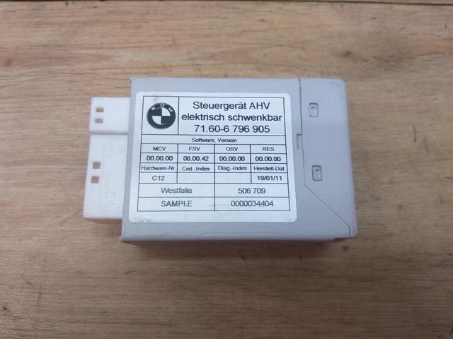 BMW 5ER F10 F11 AHK WESTFALIA Steuergerät Anhängermodul ECU 6796905 EUR ...