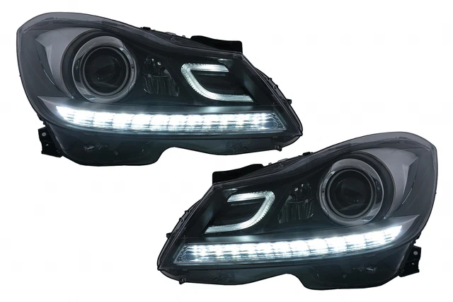 LED TFL SCHEINWERFER für Mercedes C-Klasse W204 S204 MOPF Dynamisches Blinker EUR 433,99 ...