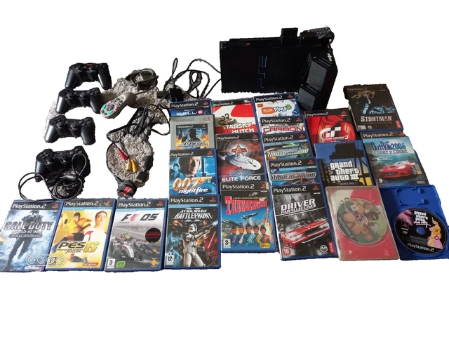 PLAYSTATION 2 BUNDLE ; 21 games, 4 in one adapter, handful of joy, ps2 ...