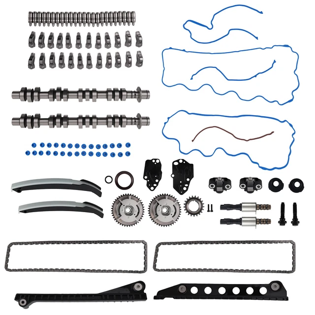 CAMSHAFTS LIFTERS ROCKER Arms Timing Chain Kit For Lincoln Navigator 5 ...