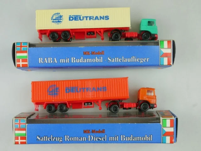 MODÈLE MK ÉCHELLE TT RABA ROMAN CAMION conteneur remorque Allemagne RDA ...