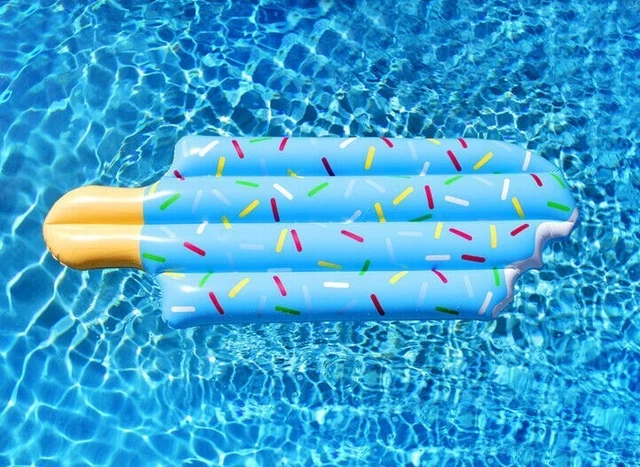 ICE CREAM BLOCK Float Mat Inflatable Huge Size In BLUE New Pool ...