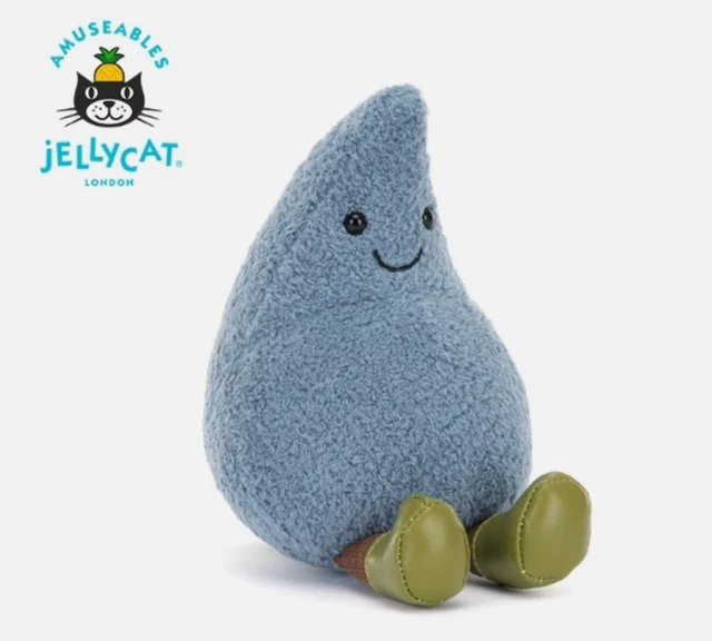 RARE JELLYCAT HAPPY Raindrop 13cm Collectible - Complete with Tags ...