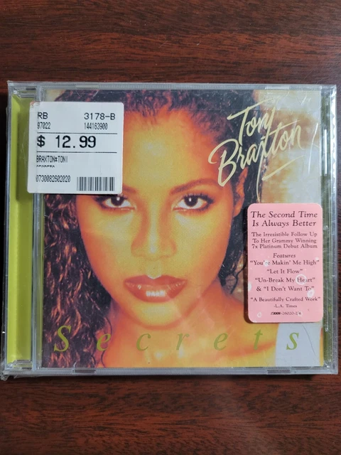 TONI BRAXTON- SECRETS- 1996 CD SEALED Album LaFace Records USA Hip Hop ...