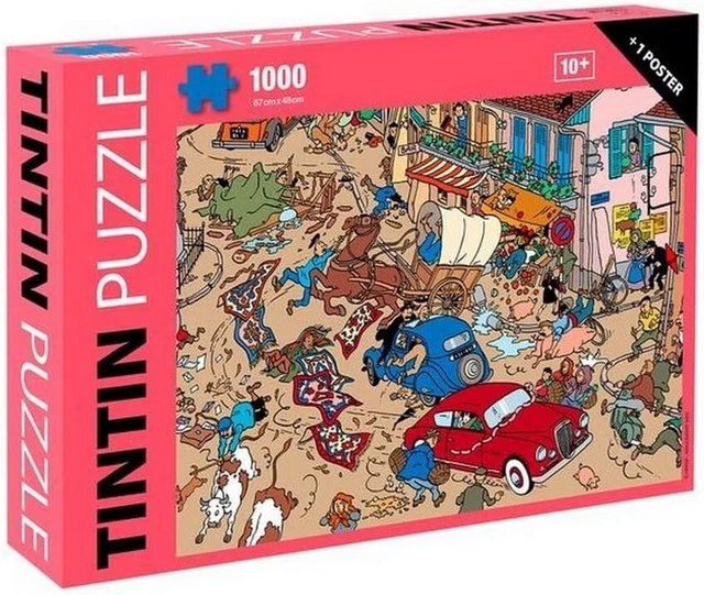 UNFALL - PUZZLE 1000 Tim und Struppi tintin jigsaw mit Poster NEU EUR ...