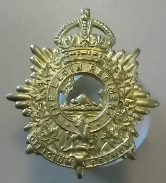WW2 CANADIAN ARMY THE ELGIN REGIMENT Cap Badge $10.83 - PicClick CA