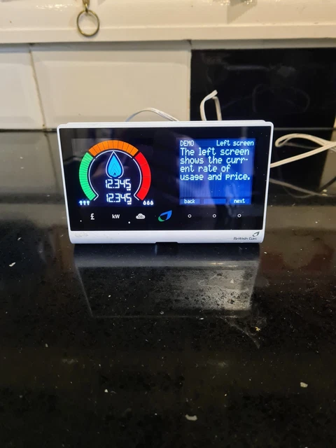 BRITISH GAS GEO Smart Home Energy Dual Fuel Monitor Meter Display R1 ...
