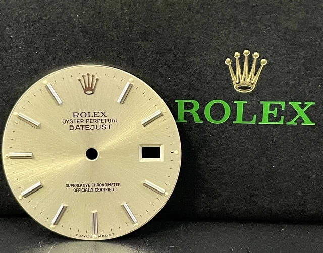 ROLEX DATEJUST 36MM Men's Light Grey Dial Silver Stick Jubilee Ref ...