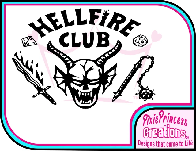 STRANGER THINGS B Hell Fire Club Wall Sticker Van Car Vinyl Room Window Decal £3.25 - PicClick UK