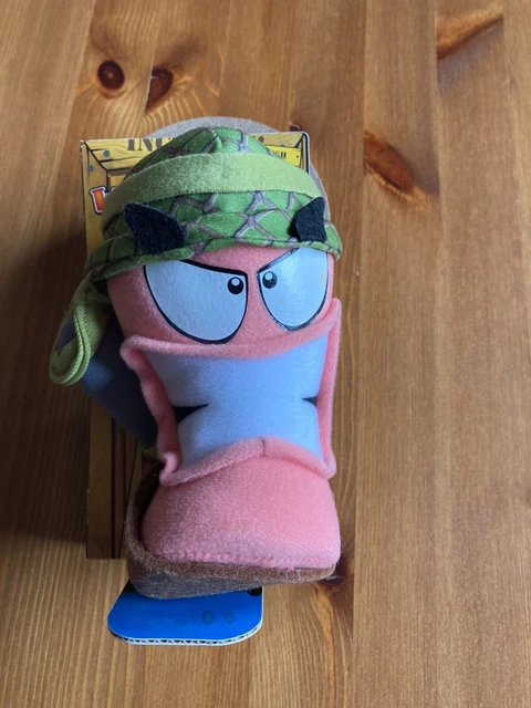WORMS VIDEO GAME Team17 Army worm plush toy by GameOnstuff Collectable ...