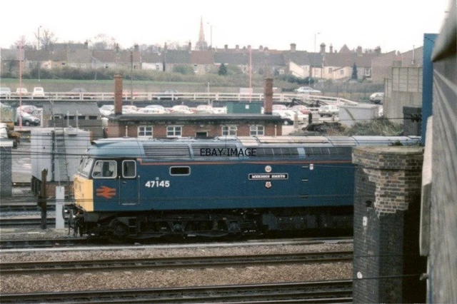 PHOTO CLASS 47 Loco No 47145 At Peterborough Depot 1992 £2.00 - PicClick UK