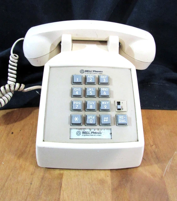 VINTAGE BELL CREAM/WHITE Desk Push button phone Model TT51450 £22.38 ...