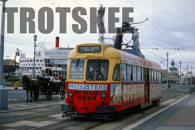 35MM SLIDE BLACKPOOL Transport Single Decker Tram Strassenbahn 631 1987 Original £3.99 - PicClick UK
