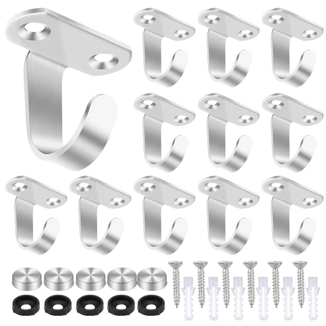 LOT DE 12 crochets de plafond à fixation murale très résistants en ...