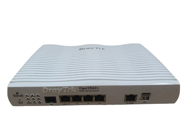DRAYTEK VIGOR 2862N VDSL/VDSL2+ Wireless Router Damaged Antenna Port ...
