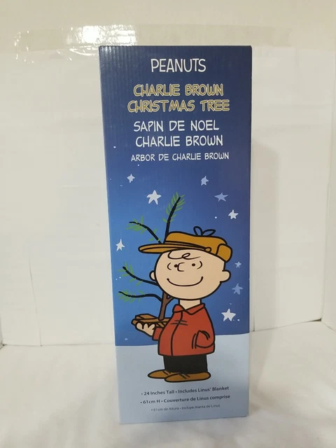 PEANUTS CHARLIE BROWN CHRISTMAS TREE Peanuts Snoopy 24" HOLIDAY ...