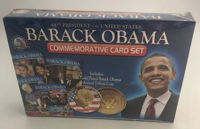 BARACK OBAMA 44TH President U.S. Marrick Mint Commemorative Card Coin ...