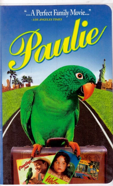 PAULIE VHS A Perfect Family Movie 1998 DreamWorks Tony Shalhoub Cheech ...