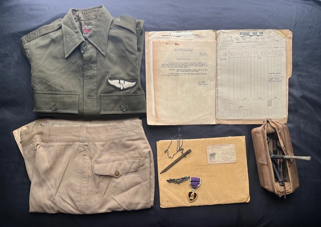 WWII U.S. ARMY AIR CORPS 13th Officer Uniform Grouping MIA £617.45 ...