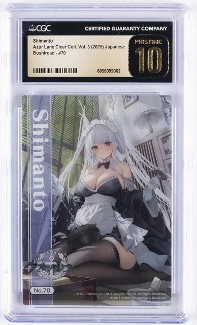 2025 BUSHIROAD TRADING Card Coll Clear Azur Lane Vol.3 Shimanto Cgc 10 Perfect £91.57 - PicClick UK