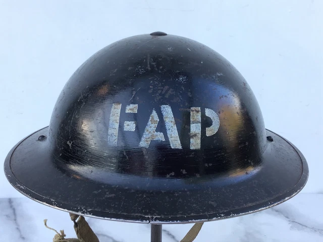 WW2 BRODIE HELMET Fap First Aid Party/ Post Dated 1939 Arp Home Front ...
