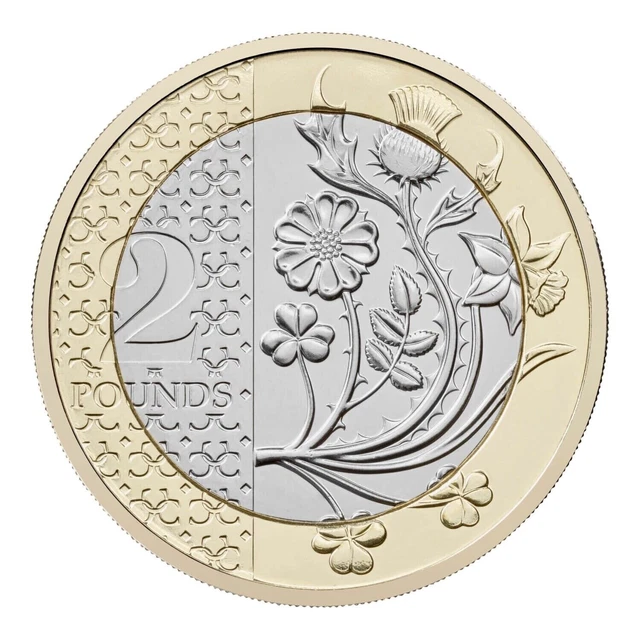 RARE NIFC NEW Release 2025 King Charles Iii Flowers £2 Two Pound Coin ...