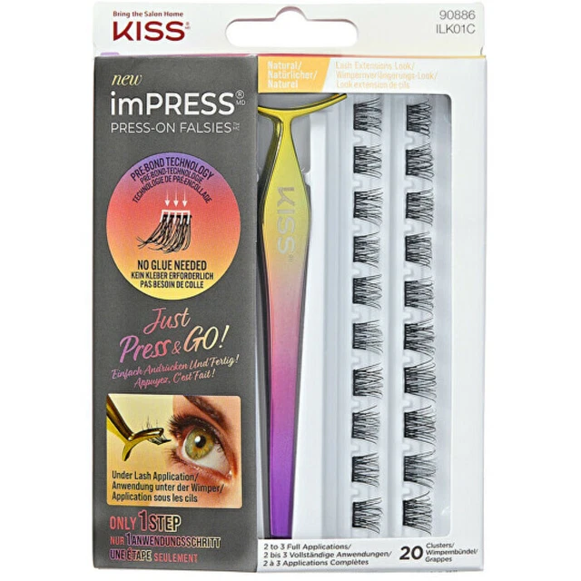 KISS MY FACE imPRESS Kit di Falsies Press-on 01 - Ciglia Finte Trsové ...