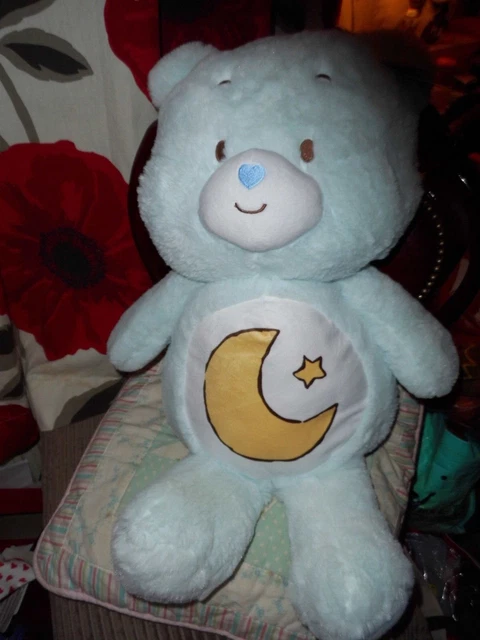 CARE BEAR PLUSH 14 Inch Nursery Soft Toy Blue Moon Bedtime Baby.NEW ...