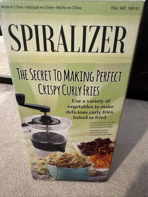 SPIRALIZER VEGETABLE SLICER curly fries courgette Spaghetti Maker with ...