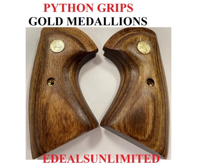 COLT PYTHON GRIPS Gold Medallions $95.00 - PicClick
