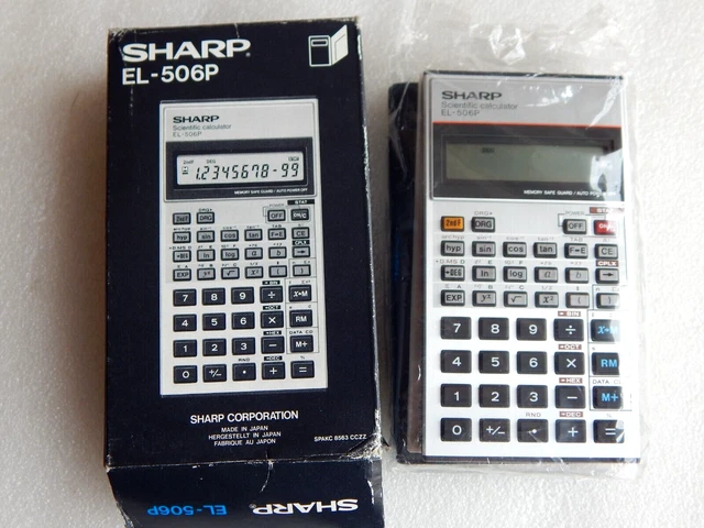 VINTAGE SHARP EL-506P Scientific Calculator made in Japan New Old Stock ...