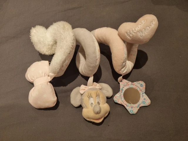 PRIMARK DISNEY MINNIE Mouse Spiral Toy Cot Pram Car Seat £5.45 ...