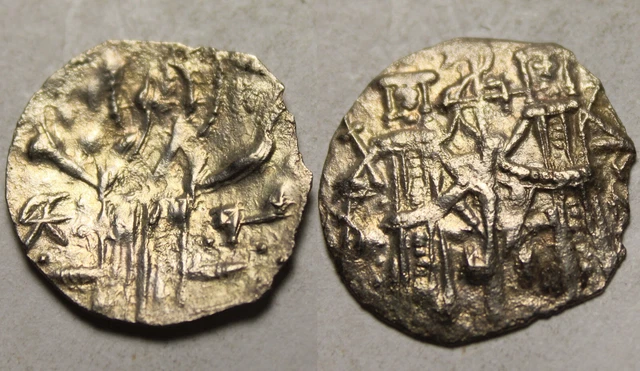 ORIGINAL SILVER COIN grosh Bulgaria IVAN ALEXANDER & MICHAEL Asen 1331 ...