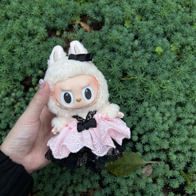 POP MART LABUBU The Monsters Plush DIY Mini Black and Pink Princess ...