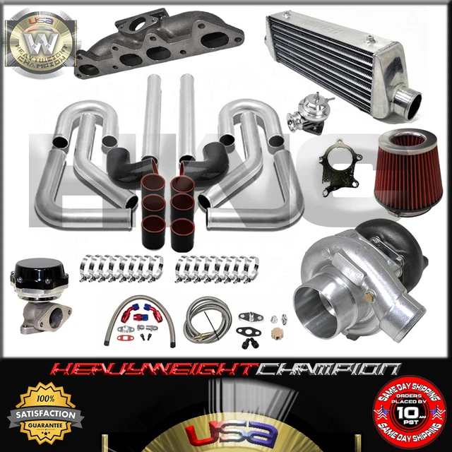 TURBO KIT T3/T4 for 94-02 Honda Accord CL F22B F23A FMIC PK WG BOV ...