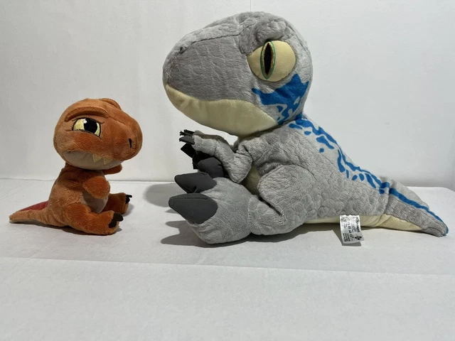 JURASSIC WORLD DINOSAUR Soft Toys Raptor T-Rex Posh Paws Camp ...
