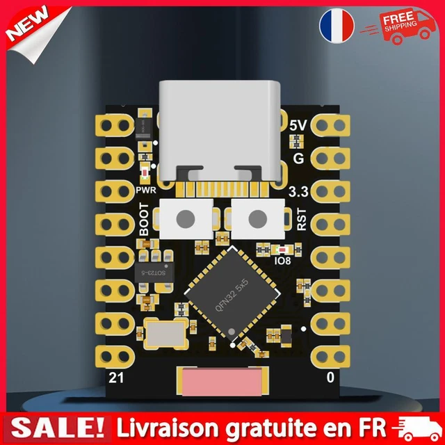 FR CARTE DE développement ESP32-C3, alimentation 3.3-6V ESP32 SuperMini ...