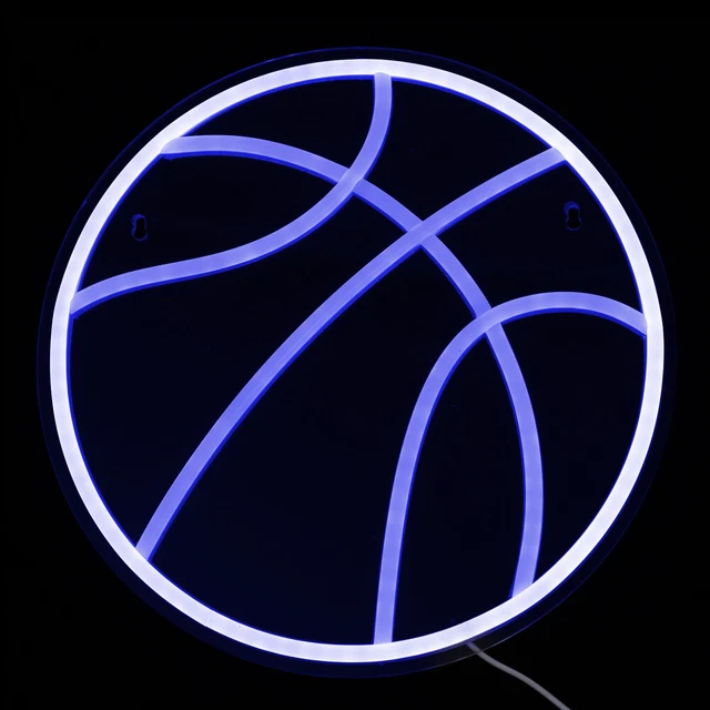 BASKETBALL WALL LIGHTS Neon Night Signs Optical Illusion Lamps Led Neon ...
