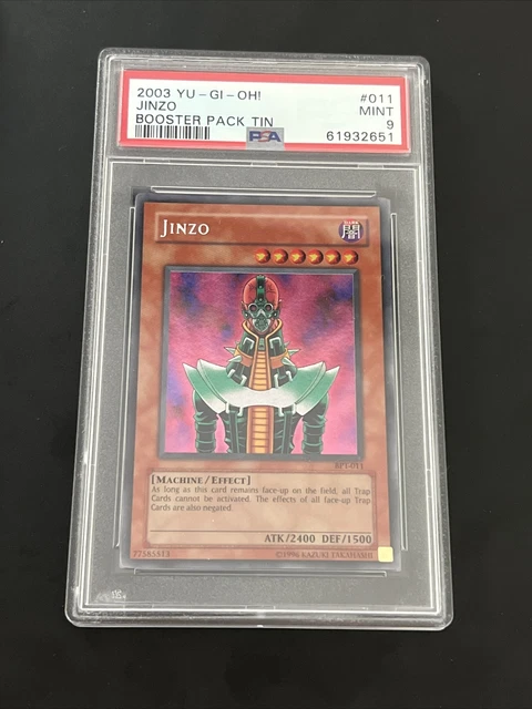 YU GI OH Jinzo Bpt-011 PSA 9 011 Secret Rare Eng Papier Gradata Vintage ...