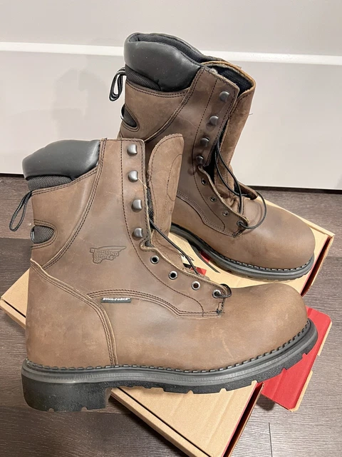 RED WING 2211 Men’s Brown Leather Safety 8" Work Boots Size 12Ee Made ...