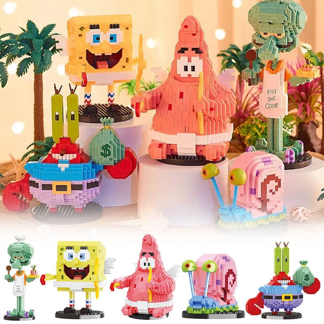 SPONGEBOB SQUAREPANTS BUILDING Blocks Gary the Snail Patrick Star ...