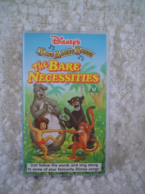 DISNEY - SING ALONG SONGS - The Bare Necessities VHS Video £4.99 ...