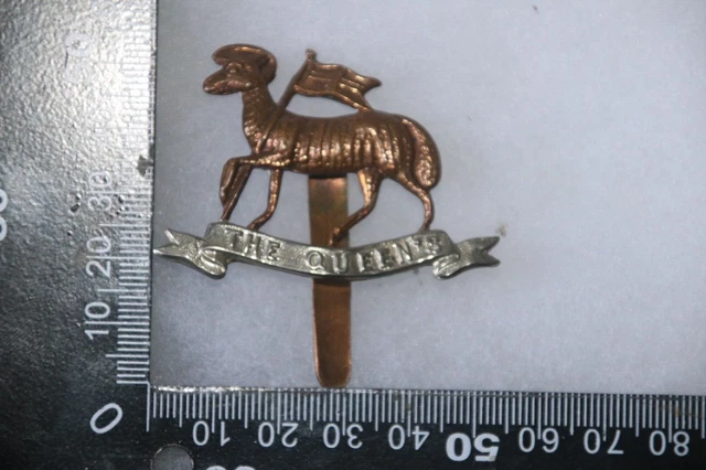 BRITISH ARMY METAL Ww1 Cap Badge Queen's West Surrey Regiment £10.00 ...