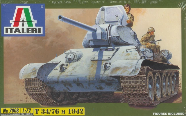 ITALERI 1/72 (20MM) T-34/76 Model 1942 £10.50 - PicClick UK